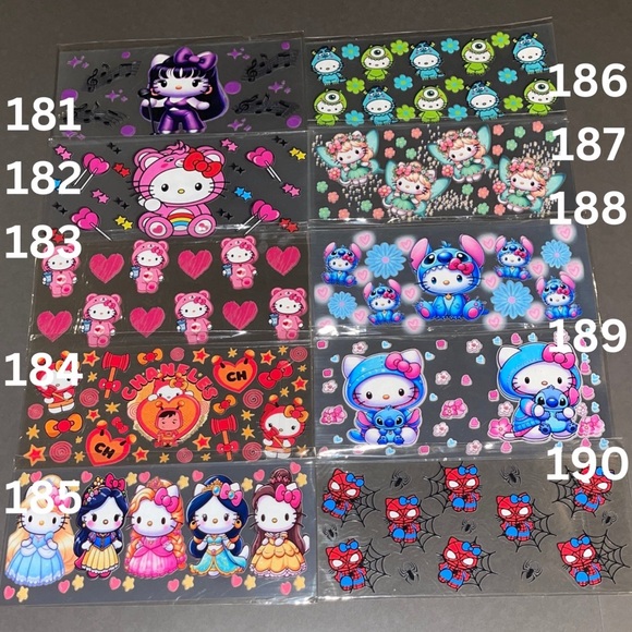 Office | Hello Kitty Characters Uv Dtf 16 Oz Cup Wrap | Poshmark